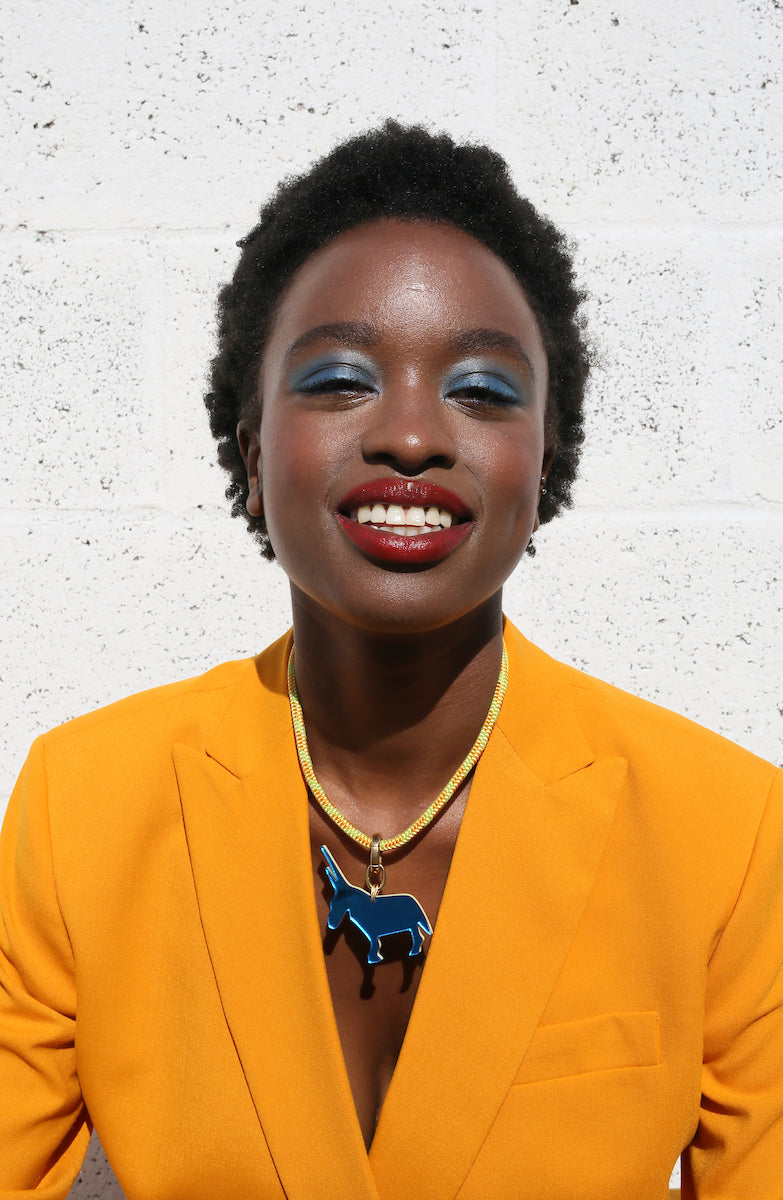 eve ray 'Bess' donkey pendant + rope necklace – Blonde The Store