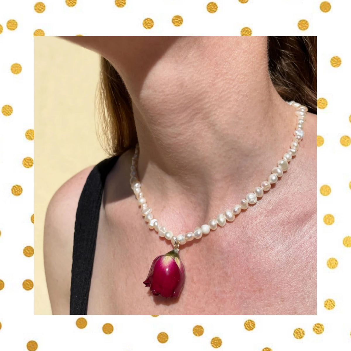 Amori Mori Rose Pearl Necklace – Blonde The Store