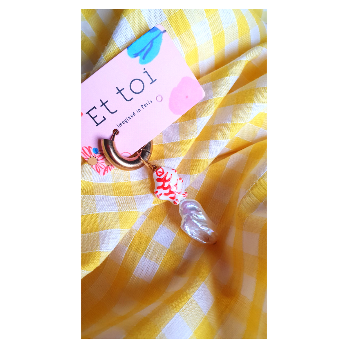 Et toi Zoey Fish Earring – Blonde The Store