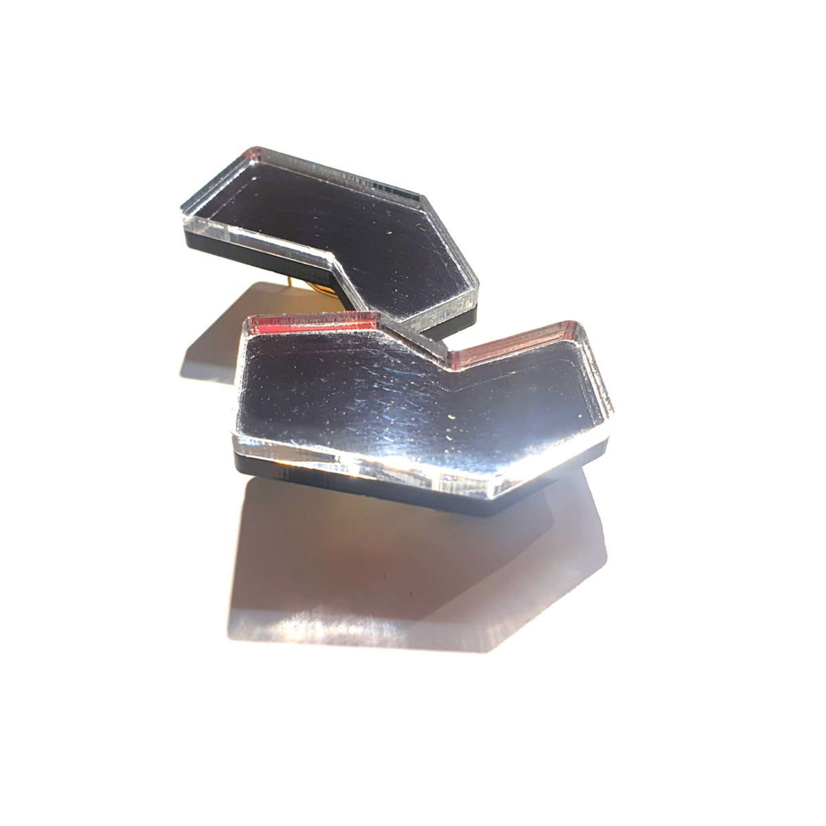 eve ray 'constellations' mismatch mirror earrings – Blonde The Store