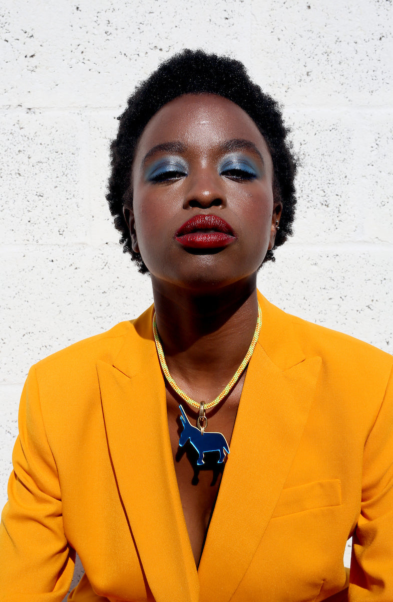 eve ray 'Bess' donkey pendant + rope necklace – Blonde The Store