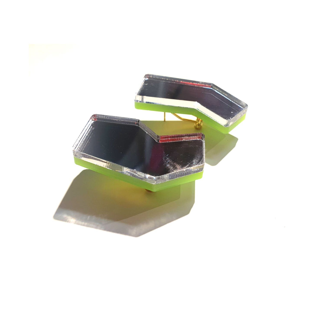 eve ray 'constellations' mismatch mirror earrings – Blonde The Store